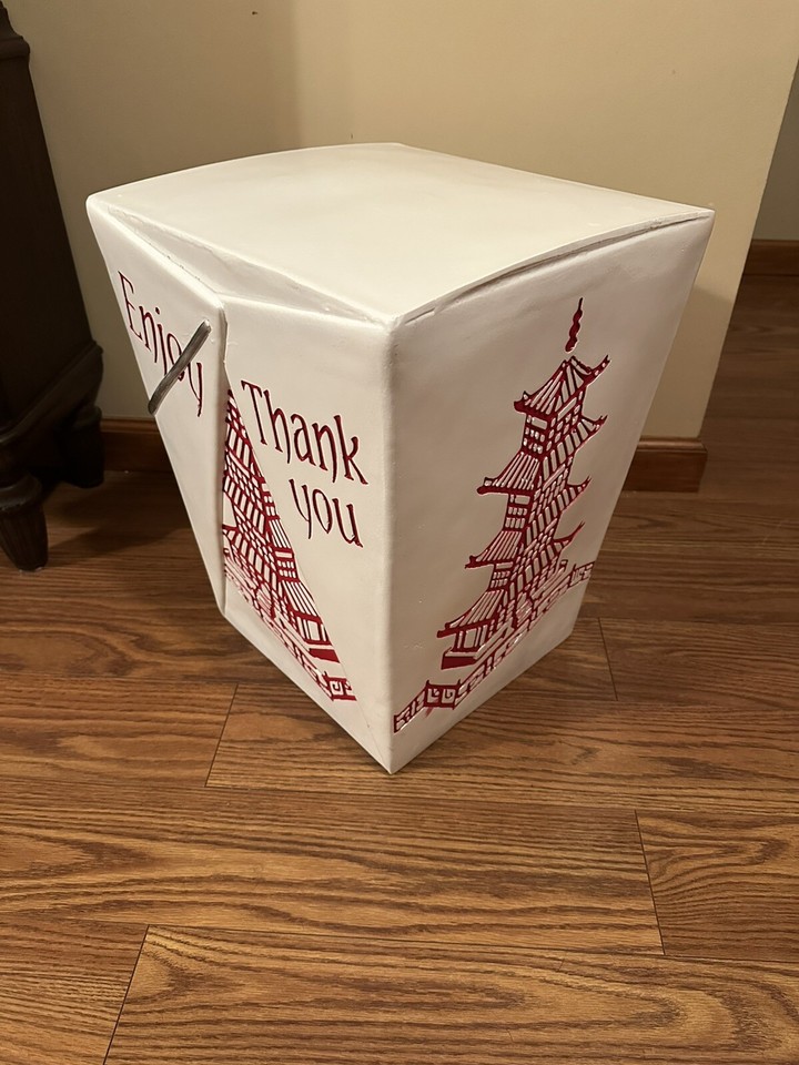 Homegoods Viral Chinese Take Out Food Container Stool Table FREE SHIP ...