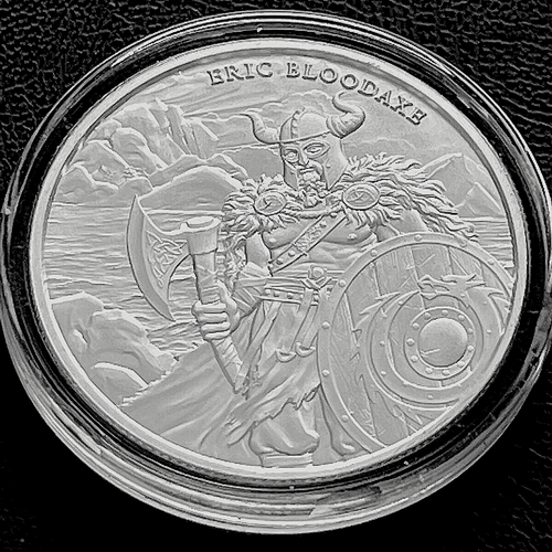 Legendary Warriors Series 1 oz .999 Silver Coin Eric Bloodaxe Viking ...