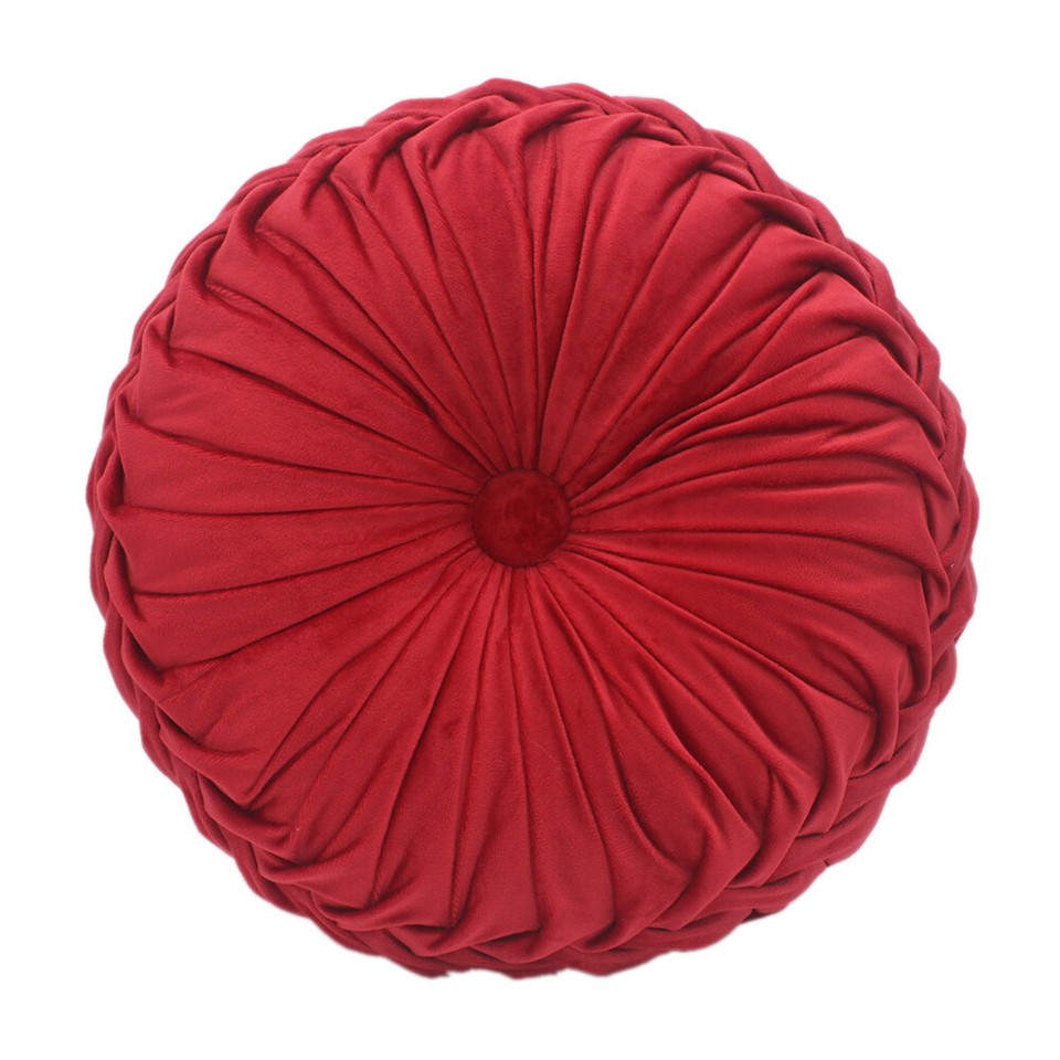 Round Velvet Pillow Home Sofa Decorative Throw Pillows Cushions 36cm | eBay