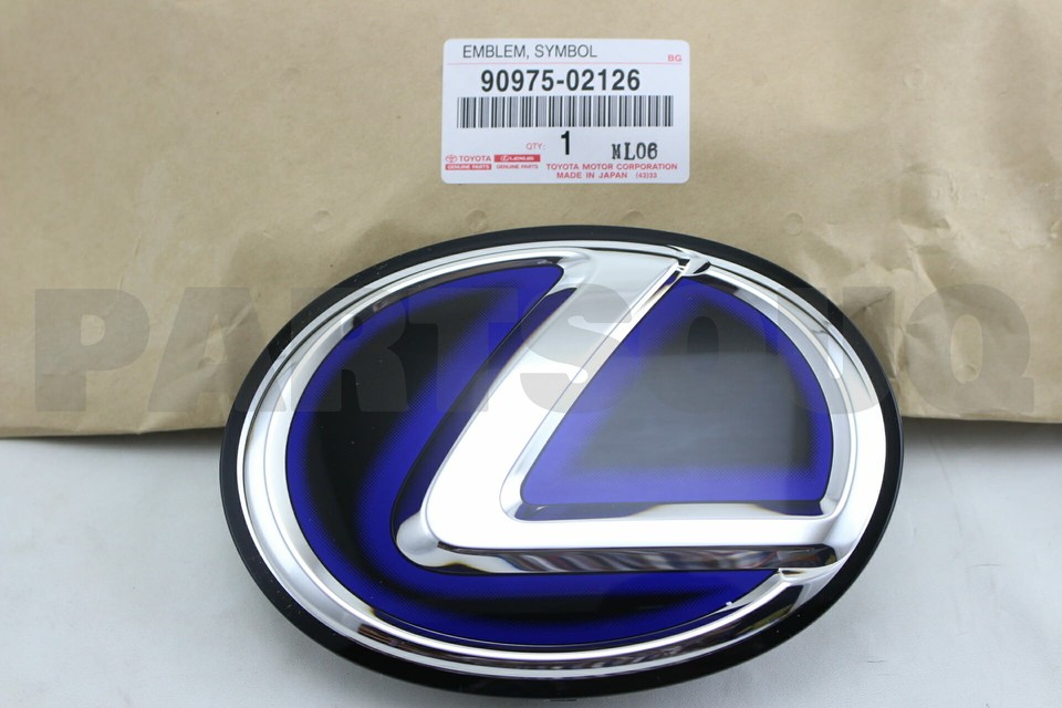 9097502126 Genuine Toyota EMBLEM, RADIATOR GRILLE (OR FRONT PANEL ...