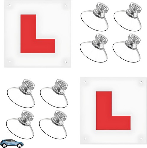 10PC Plates for Car, Learner Plates Reflective Plates Easy to Install ...
