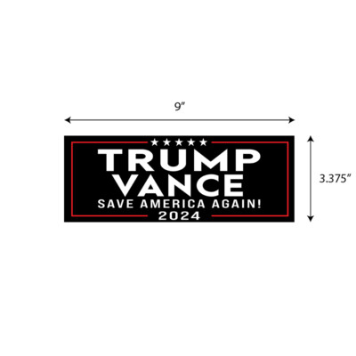 TRUMP VANCE 2024 MAGA Bumper Sticker Decal Graphic Election BS0523 | eBay