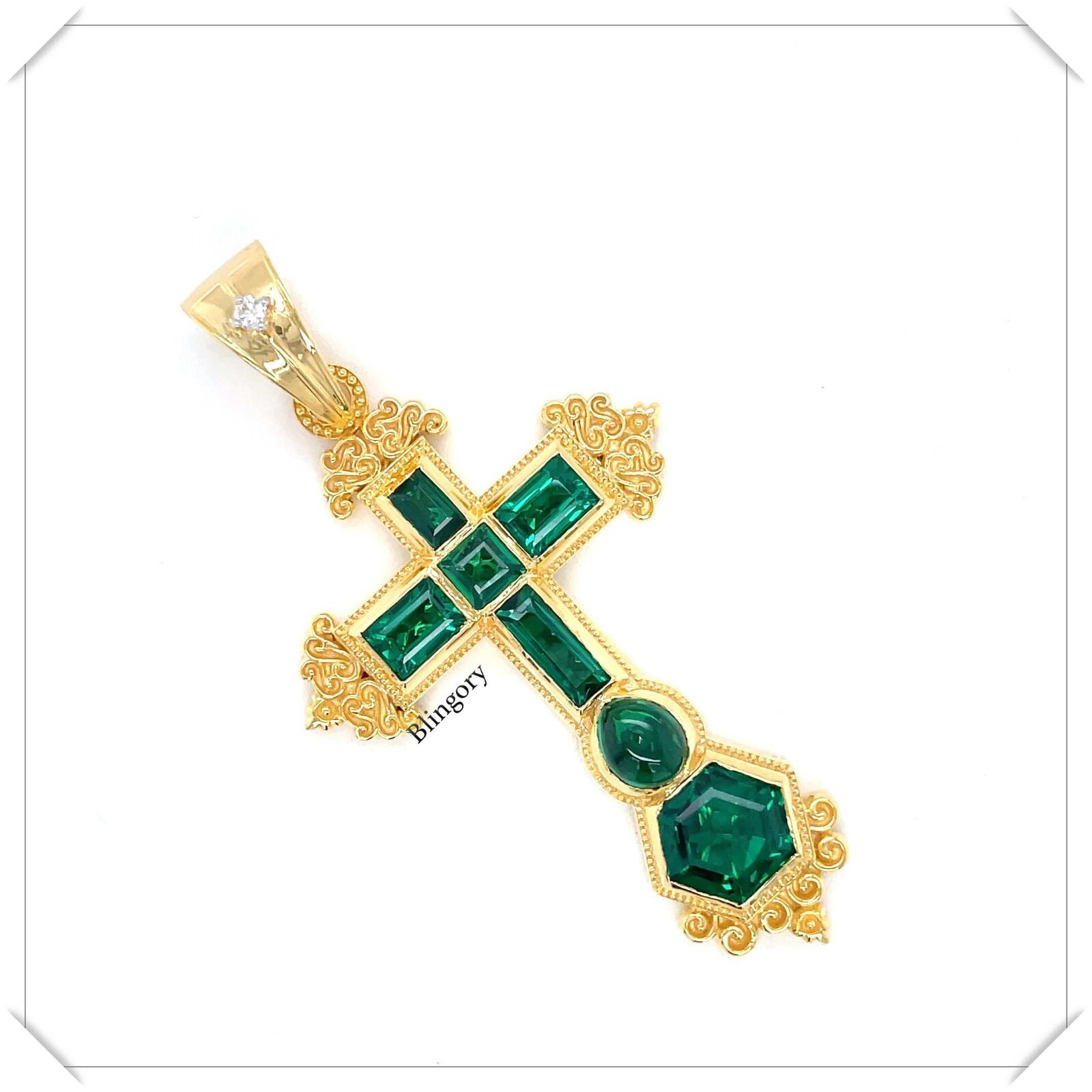 Rare Atocha Design Lab Emerald Cross Pendant,Handmade Cross Pendant. | eBay