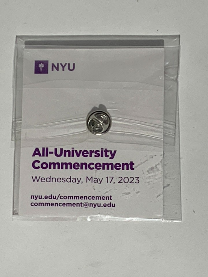 NYU 2023 Glasses Pin All-University Commencement Collectible Class of ...