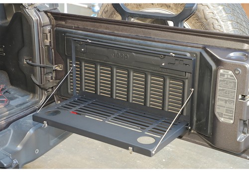 Black Rear OFF Road Tailgate Storage Rack Kit Fit for Jeep Wrangler ...