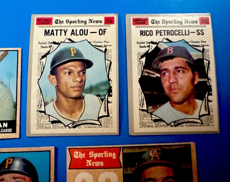 1968,69 & 70 Topps Baseball Sporting News All Stars Lot of 11 ...