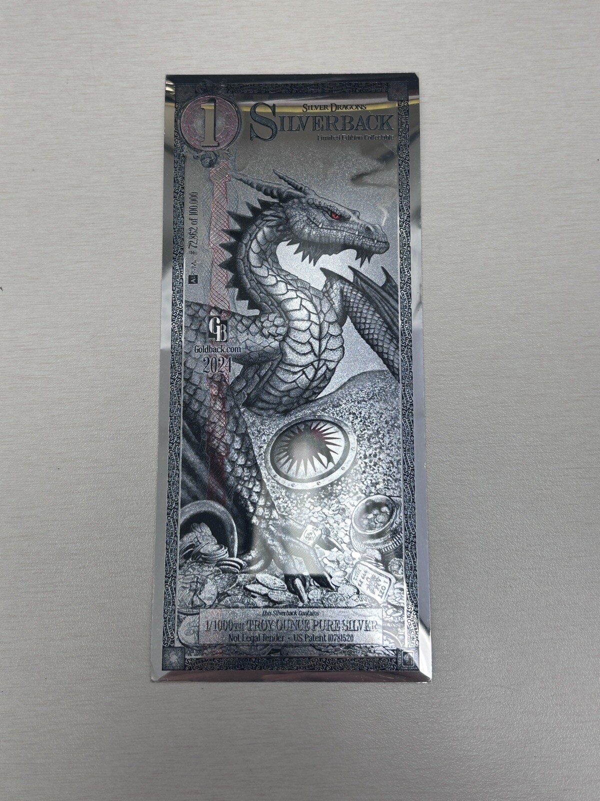 2024 Silverback 1 Dragon Note 999 Fine Silver Currency New! Limited | eBay
