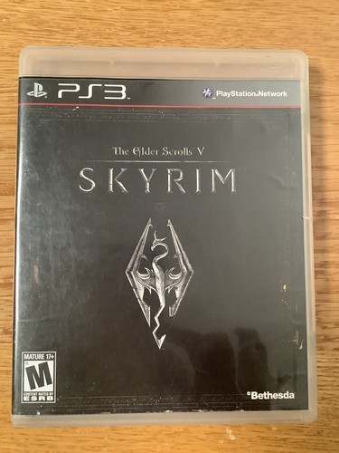 The Elder Scrolls V 5 : Skyrim (PlayStation 3, 2011) PS3 Complete W/Map ...