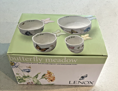 Lenox Butterfly Meadow Measuring Cups Set Of 4. New In Box. | eBay