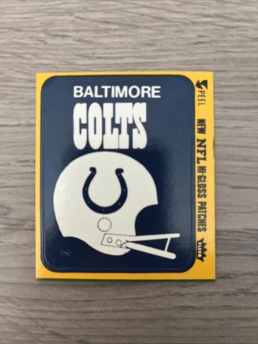 BALTIMORE COLTS 1979 FLEER TEAM ACTION STICKER (141) | eBay