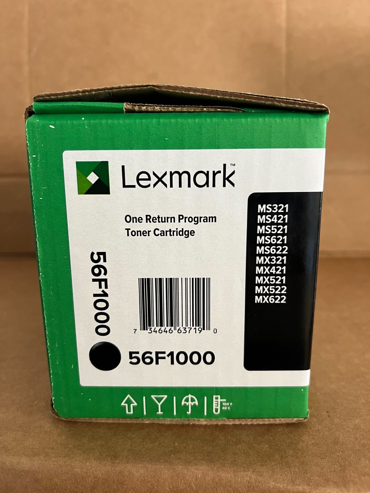 Lexmark 56F1000 Black High Yield Toner - NEW FACTORY SEALED - SHIPS ...