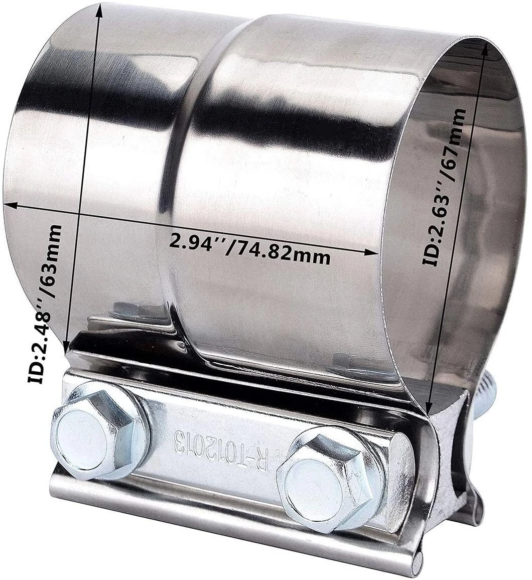 FGJQEFG 4 Exhaust Clamp Lap Joint Exhaust Band Clamps, 45% OFF