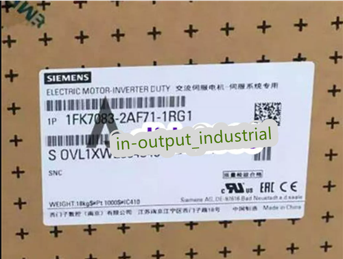 New In Box Siemens 1FK7 083-2AF71-1RG1 /1FK7083-2AF71-1RG1 PLC Module ...