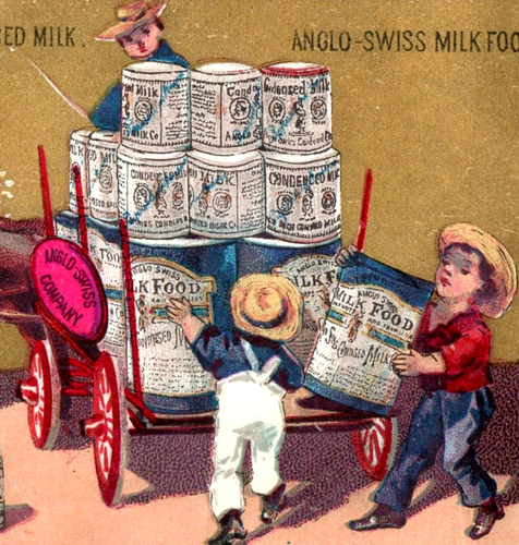 1880s Anglo-Swiss Condensed Milk For Infants Invalids Horses Carriage ...
