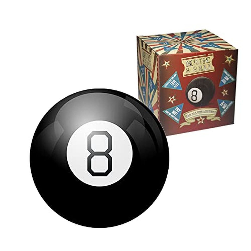 Yassk Magic Eight Ball, Mystic 8 Ball Retro Edition Fortune Telling ...