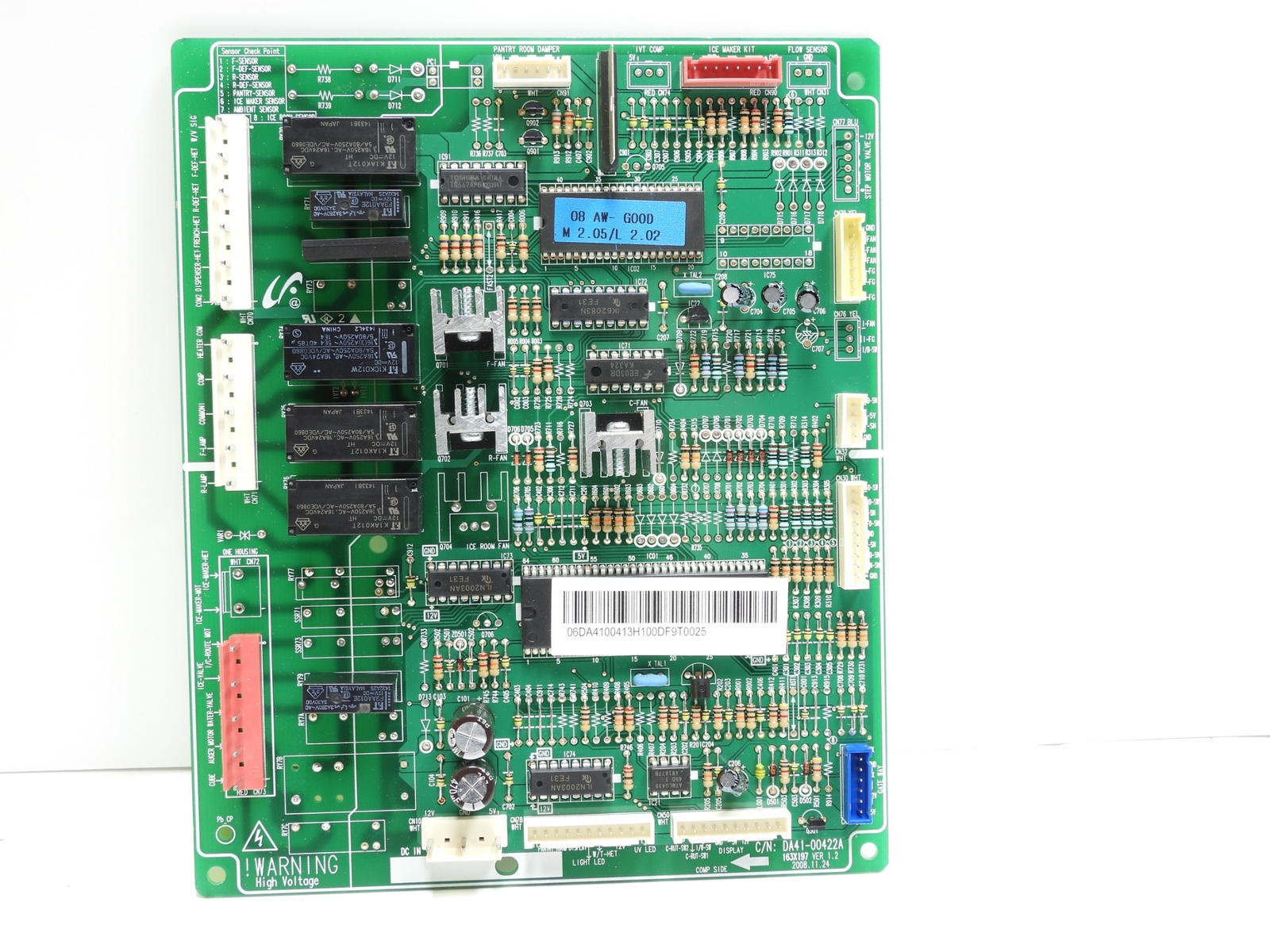 Samsung Bottom Mount Refrigerator Rf265abbp Main Control Board Da41 ...