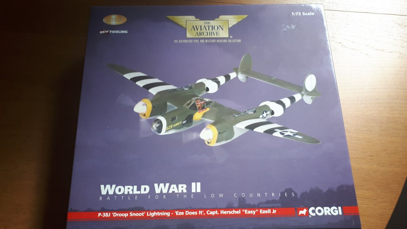 Corgi AA36602 WWII Battle for The Low Counties P-38j Droop Snoot ...