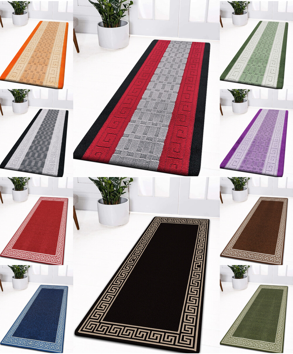 Non Slip Door Mats Long Narrow Hallway Hall Runner Rugs Bedroom Carpet ...