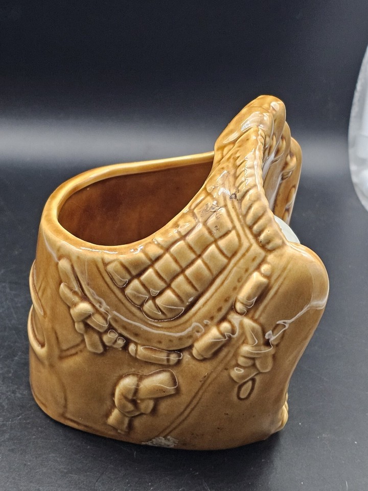 Relpo Baseball Glove And Ball Planter Ceramic Vtg T1006 Pen Holder ...