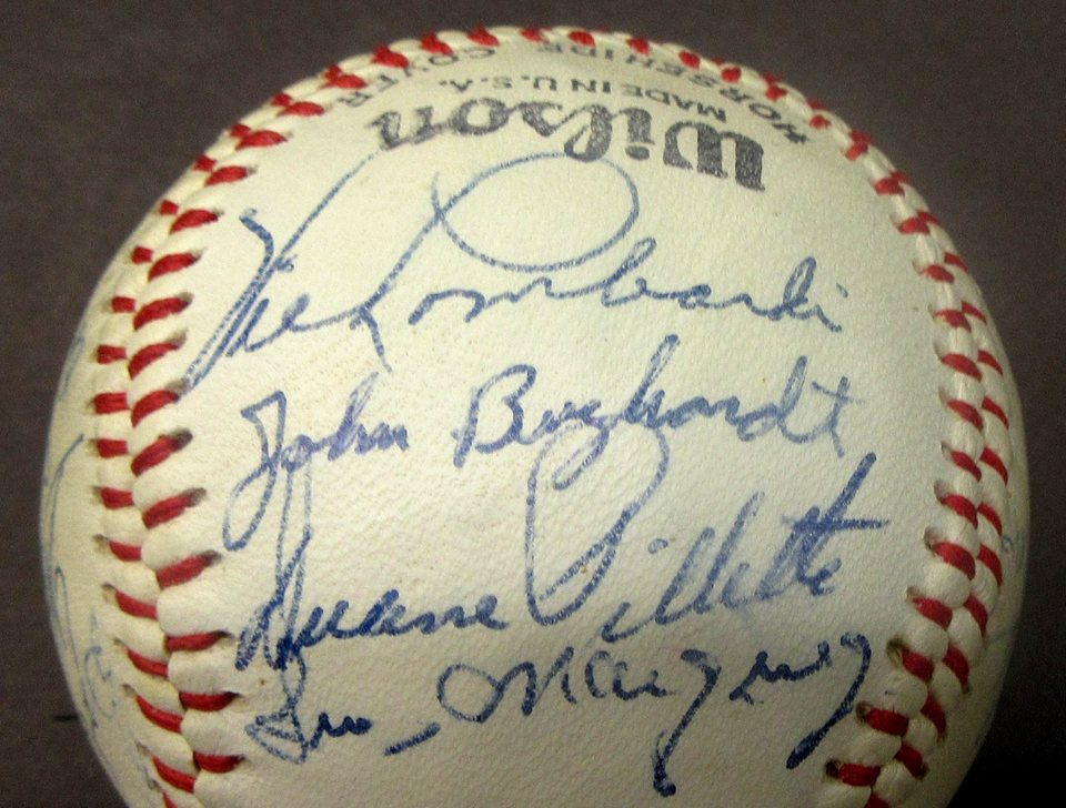 1950's unknown team PCL BASEBALL PLAYERS 17 signature autographed ...
