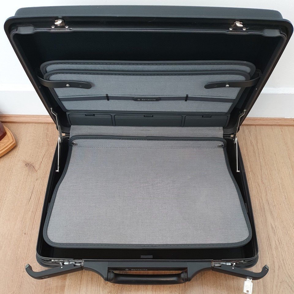 Samsonite Briefcase Broker Executive Hard Shell Attaché Carry Case with ...