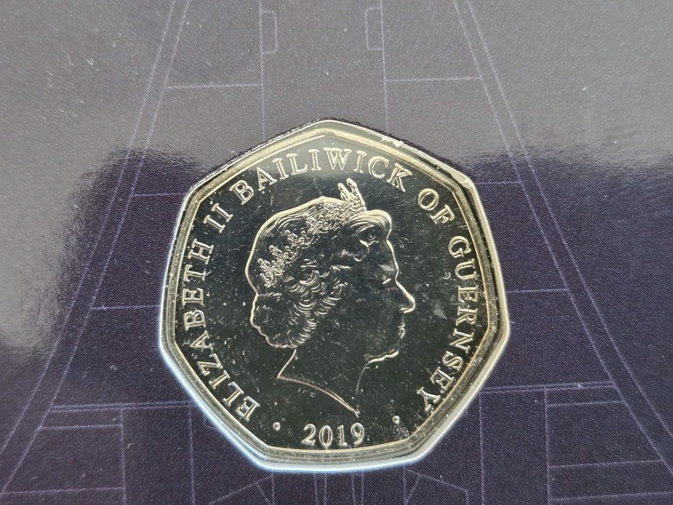 2019 Bailiwick Of Guernsey 50th Anniversary of Concorde 50p Fifty Pence ...