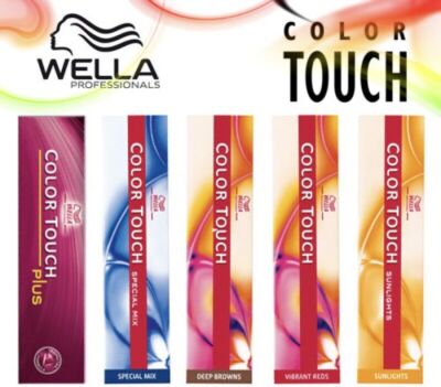 Wella Colour Touch and Colour Touch Plus 60ml Hair Dye Tint FULL RANGE ...