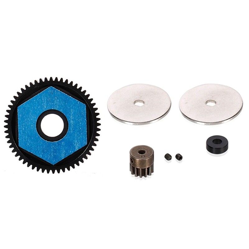 56T Spur Gear 13T Motor Gear Transmission Gears Set for 1/10 RC ...