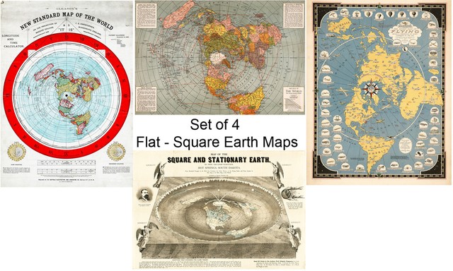 Gleason's flat earth map - linksfalo