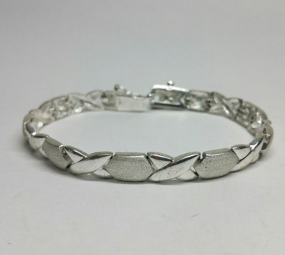 7.5'' Solid Sterling Silver 925 FAS Fancy Link Bracelet | eBay