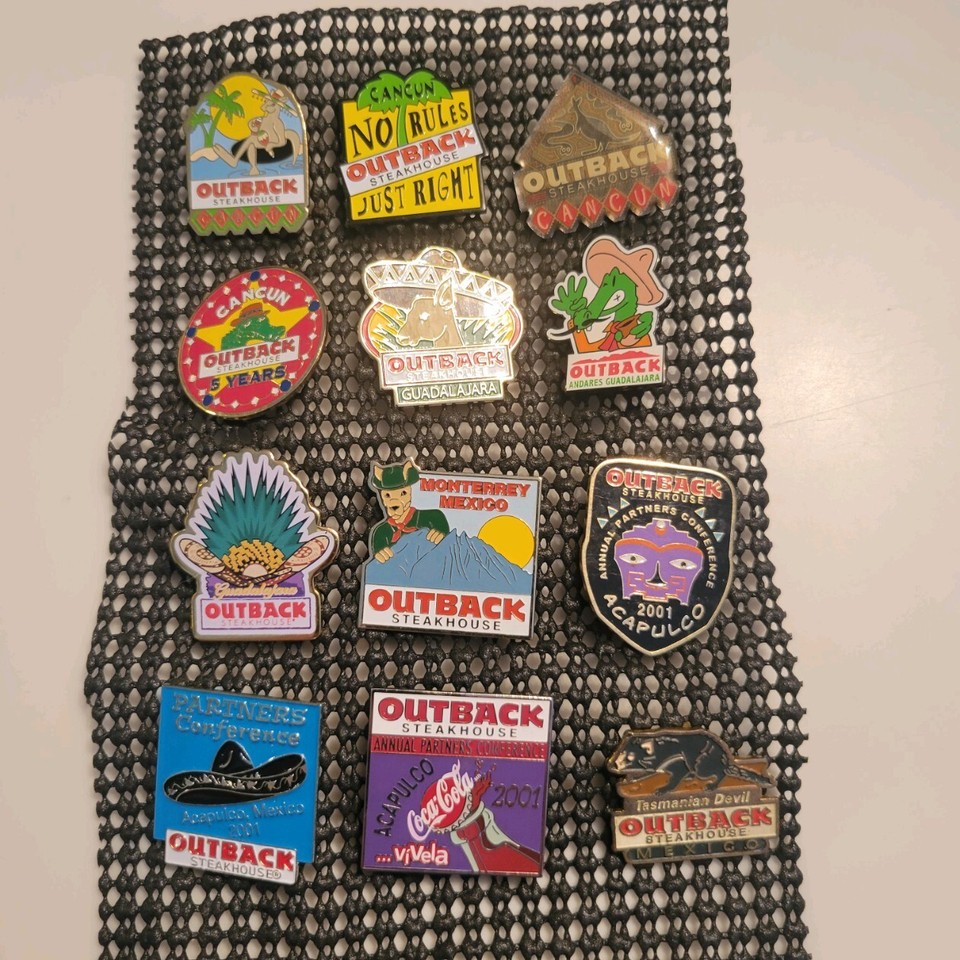 OUTBACK STEAKHOUSE RARE LOT OF 12 MEXICO PINS - MINT | eBay
