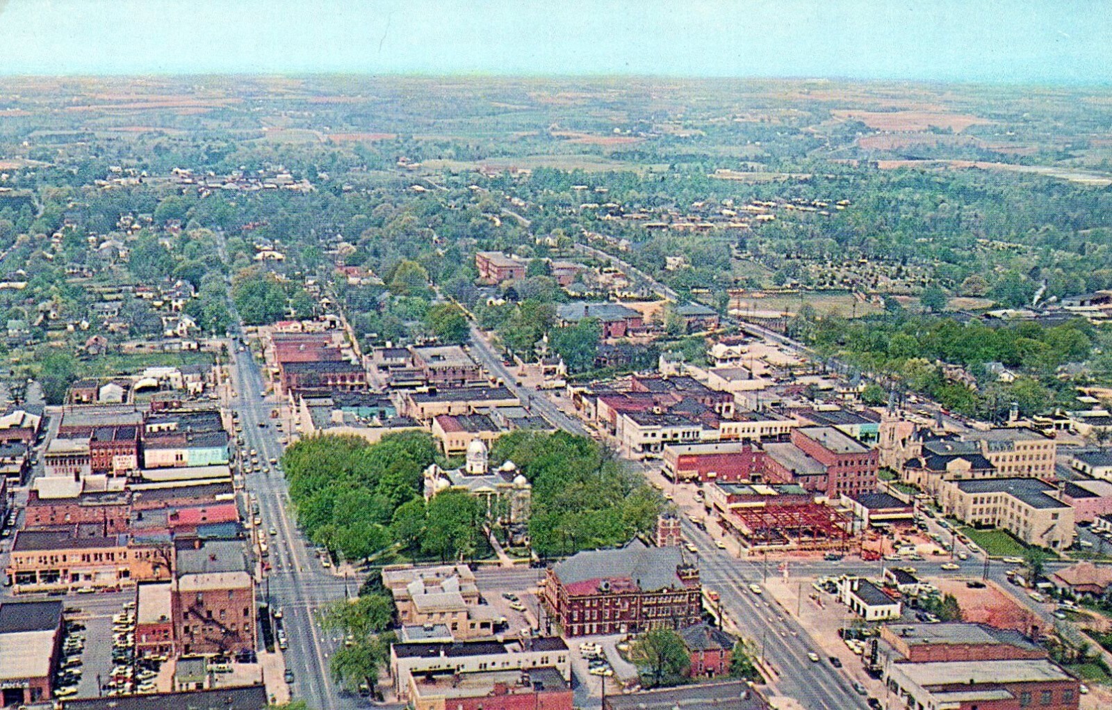 Shelby North Carolina Cleveland County Aerial View Postcard | eBay