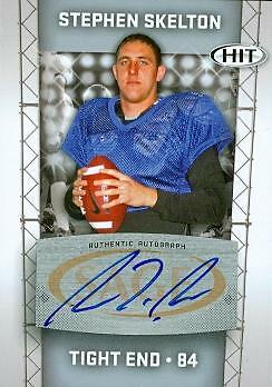 Stephen Skelton autographed Football Card (Fordham) 2011 SAGE HIT ...
