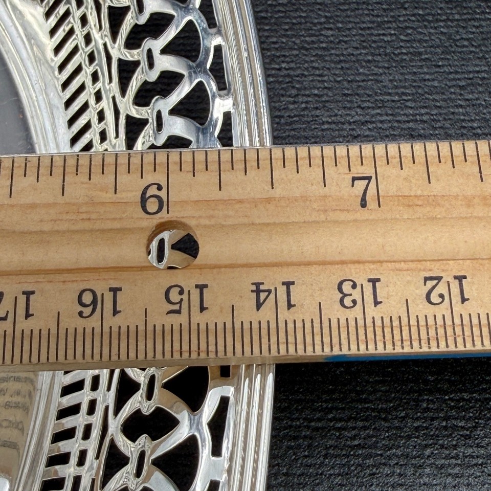 Vintage J.E. Caldwell Sterling Silver Bread Tray 170 grams 10. x 6.5 ...