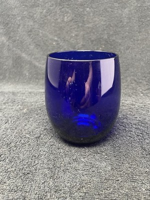 Cobalt Blue Glass Cup, 3-3/4 “ | eBay