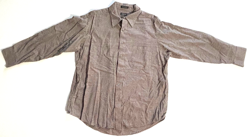 Vintage Arrow Maroon Checked Button Down Shirt Mens Xtra Large 17-17.5 ...