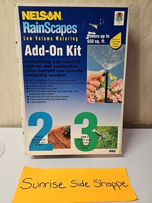 Nelson Rainscapes Lawn Garden Low Volume Watering 5-Piece Kit Complete Set NIB | eBay
