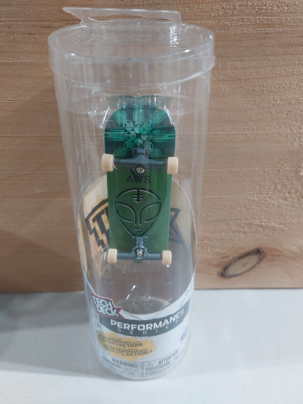 TECH DECK PERFORMANCE SERIES ALIEN REAL WOOD VERY RARE FREE US SHIPPING