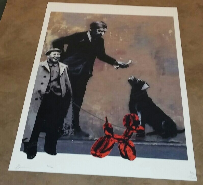 DEATH NYC ltd signed LG street art print 45x32cm banksy mao koons ...