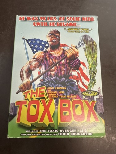 The Toxic Avenger 1 2 & 3 Crusaders Set Tox Box 4 DVD Collection 2002 ...