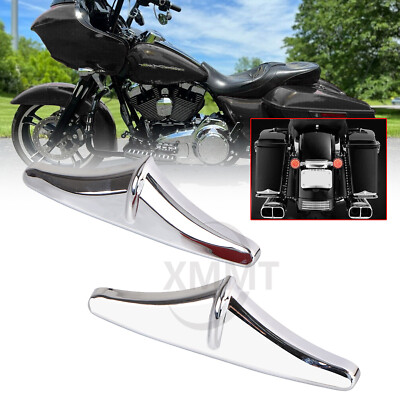 Saddlebag Rear Edge Accent Tip Trim Chrome For Harley Touring Street ...