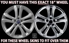 Set of 4 fits Ford Edge SEL 2019-2021 Chrome 18" Wheel Skins Hub Caps ...