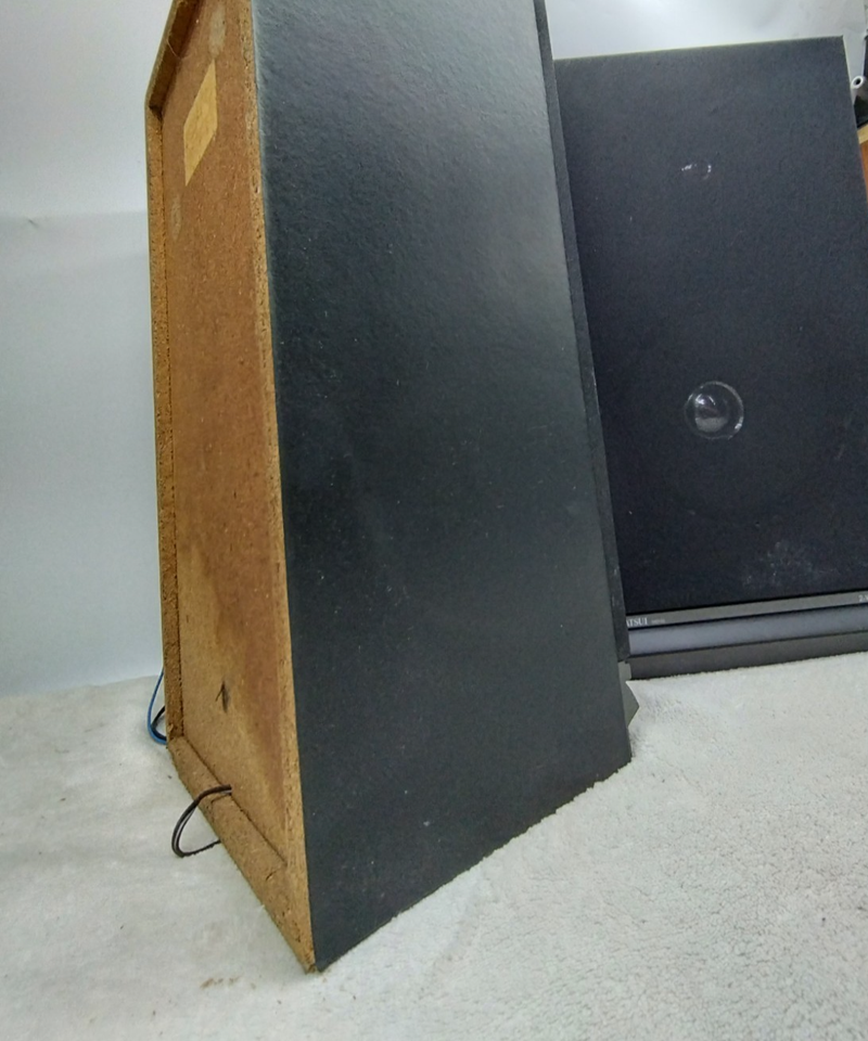 Vintage Matsui MIDI 85 Black Wooden Hi-Fi Speakers Pair | Rare Retro ...