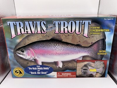 Vintage Travis the Singing Trout Motion Activated Fish Gemmy 1999 ...