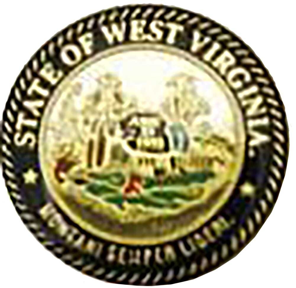 Pack of 3 West Virginia State Seal Bike Motorcycle Hat Cap Lapel Pin ...