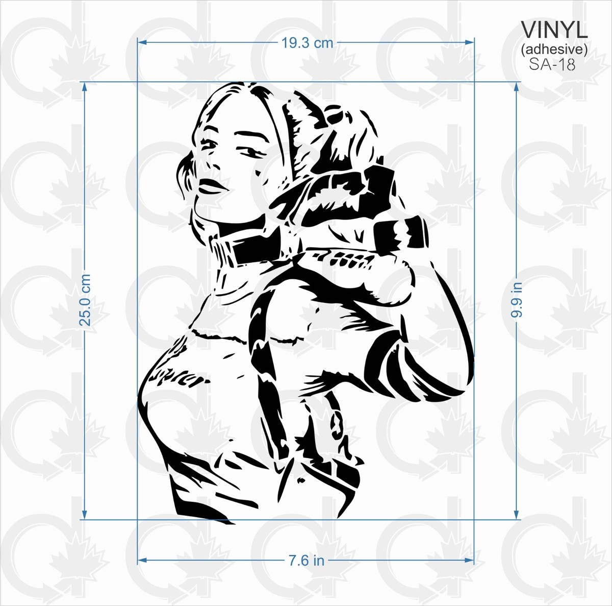 Airbrush Pin Up Girl Stencils