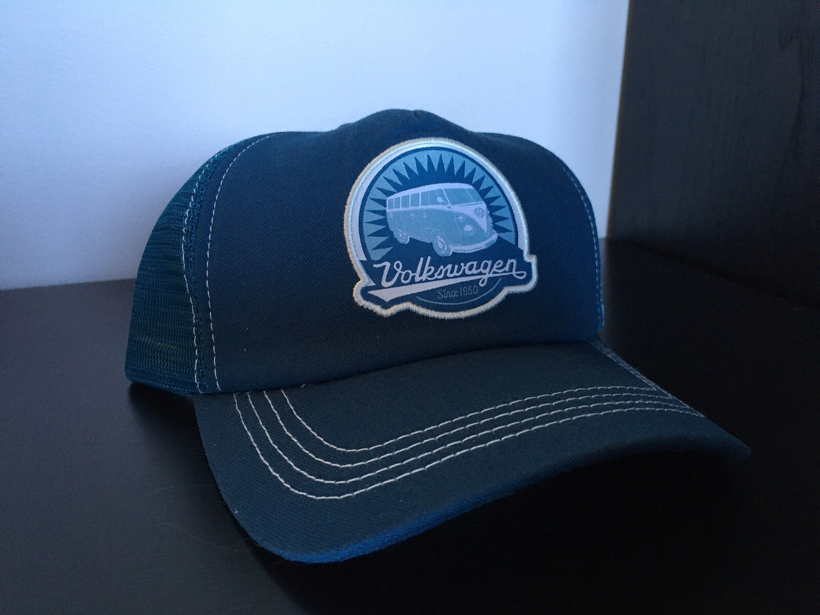 VW Collection Blue Van Hat - Volkswagen Cap - Gem