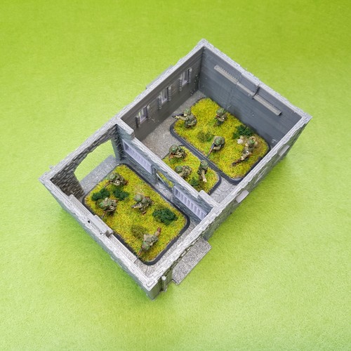 15mm Flames of War Normandy Country House / Barn and Stable for WW2 ...