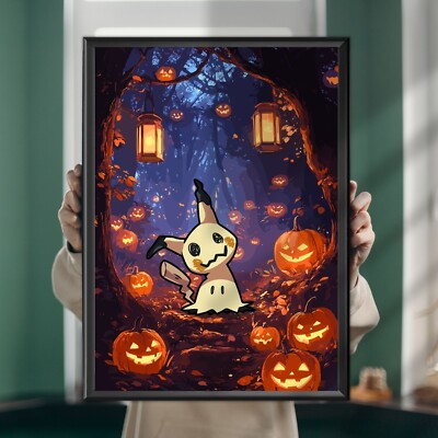 Mimikyu Pokémon Poster, Anime Art Style, Adorable Pokémon Art ...