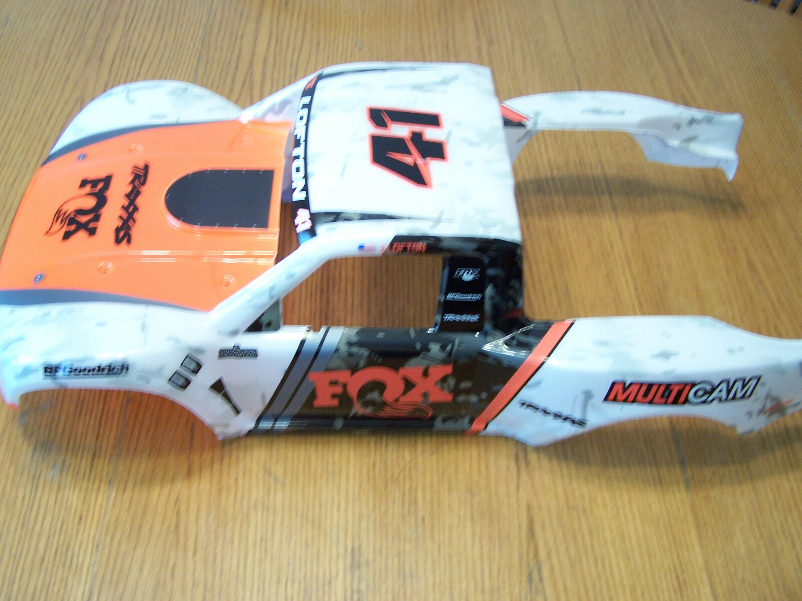Fits Traxxas Unlimited Desert Racer UDR Fox Edition Orange White Body ...